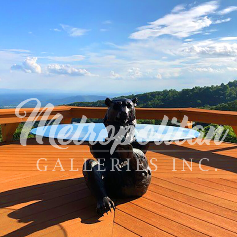 Bronze Bear Coffee Table Sculpture - Metropolitan Galleries Inc.