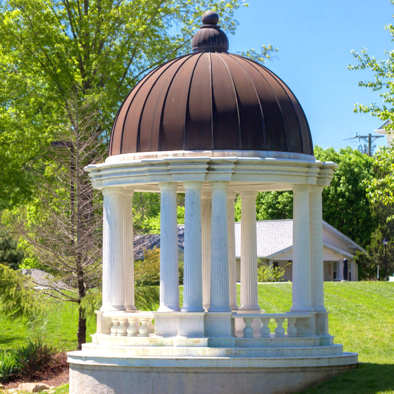 Marble Twelve Column Pavilion Structure with Copper Dome - Metropolitan ...