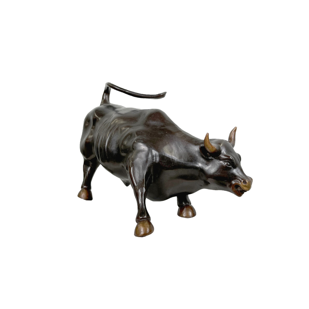 Bronze Small Wall Street Bull Sculpture - Metropolitan Galleries Inc.
