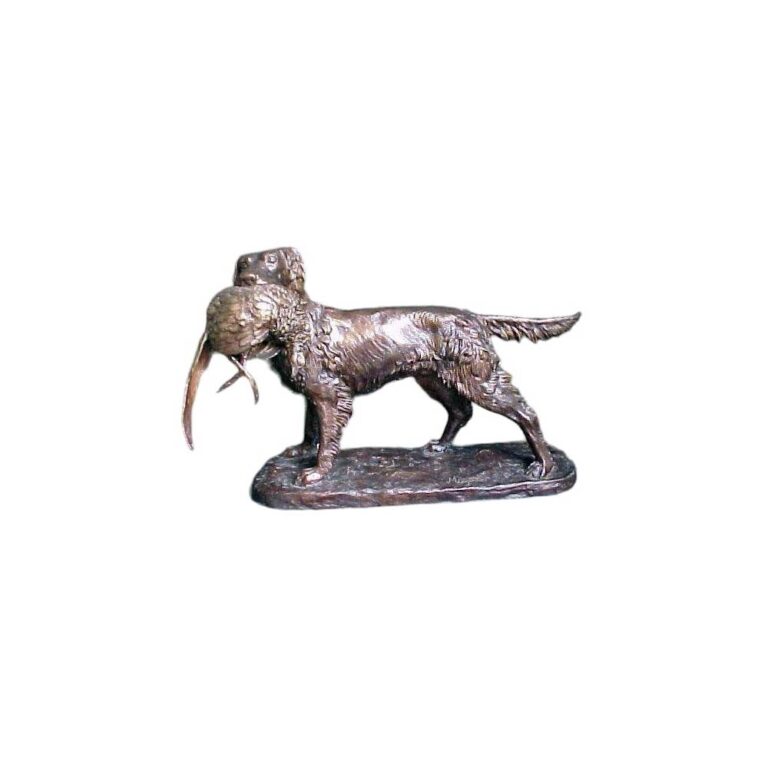 Bronze Hunting Dog Sculpture - Metropolitan Galleries Inc.